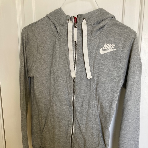 Nike | Tops | Nike Xs Grey Hoodie | Poshmark